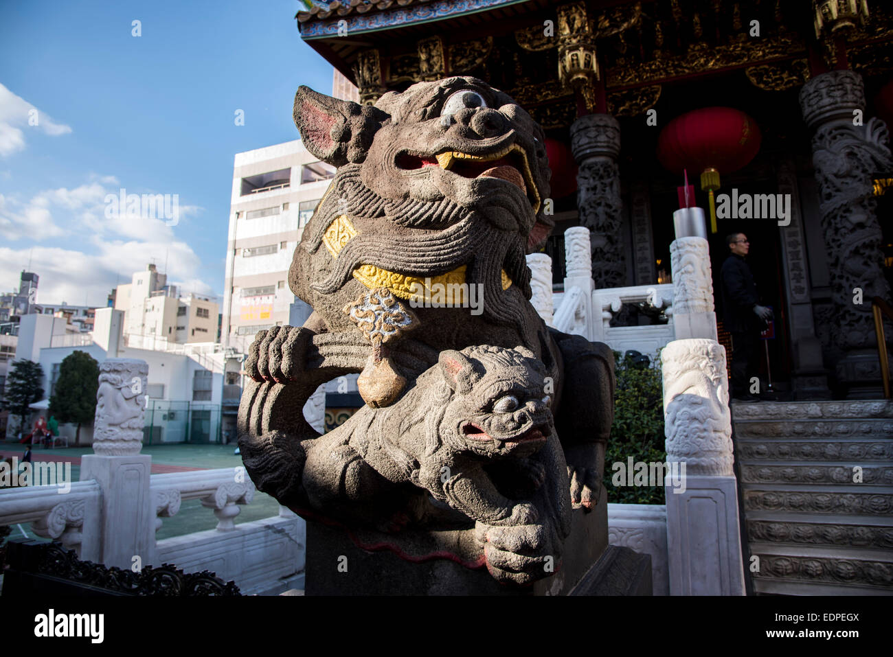 Emperor Guan Yu Temple,China town,Yokohama,Kanagawa,Japan Stock Photo ...