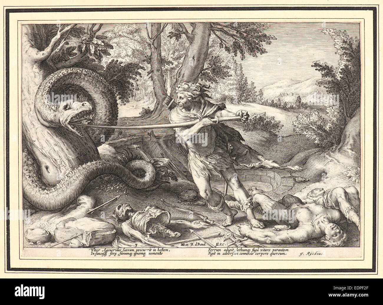 Cadmus killing the dragon hi-res stock photography and images - Alamy