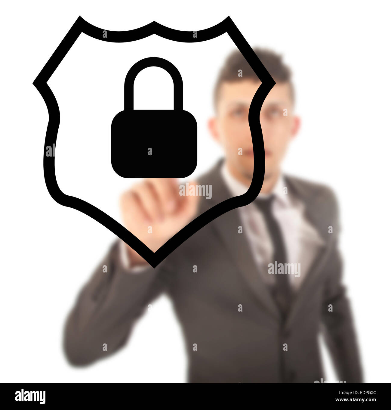 Person with shield hi-res stock photography and images - Alamy