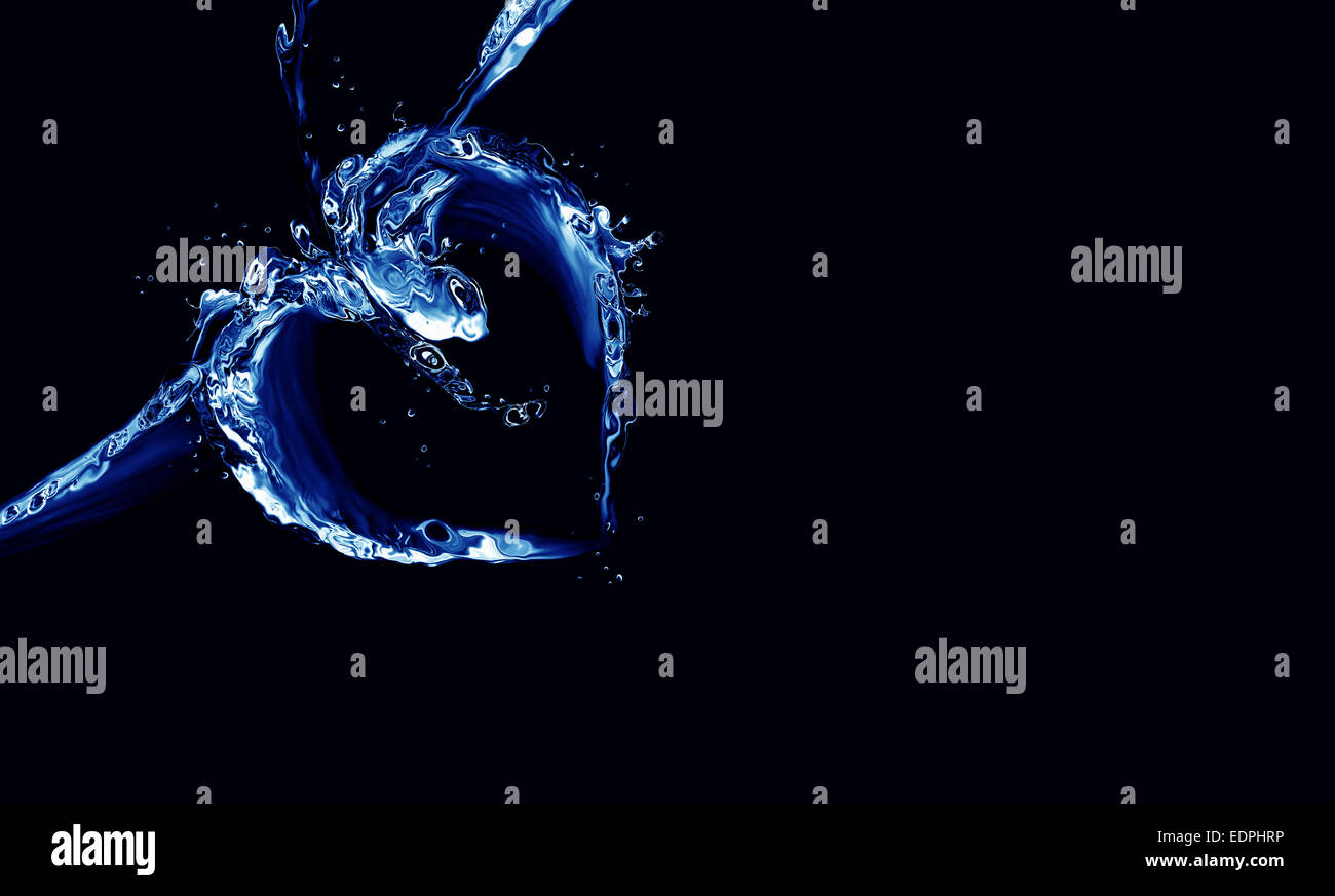 Blue liquid art hi-res stock photography and images - Alamy