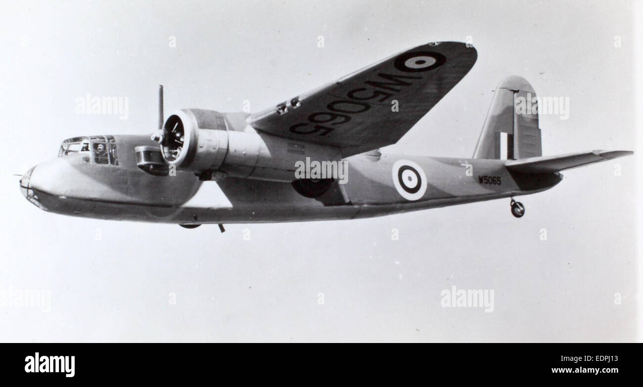 This photograph showcases a Blackburn Botha I aircraft equipped with a ...