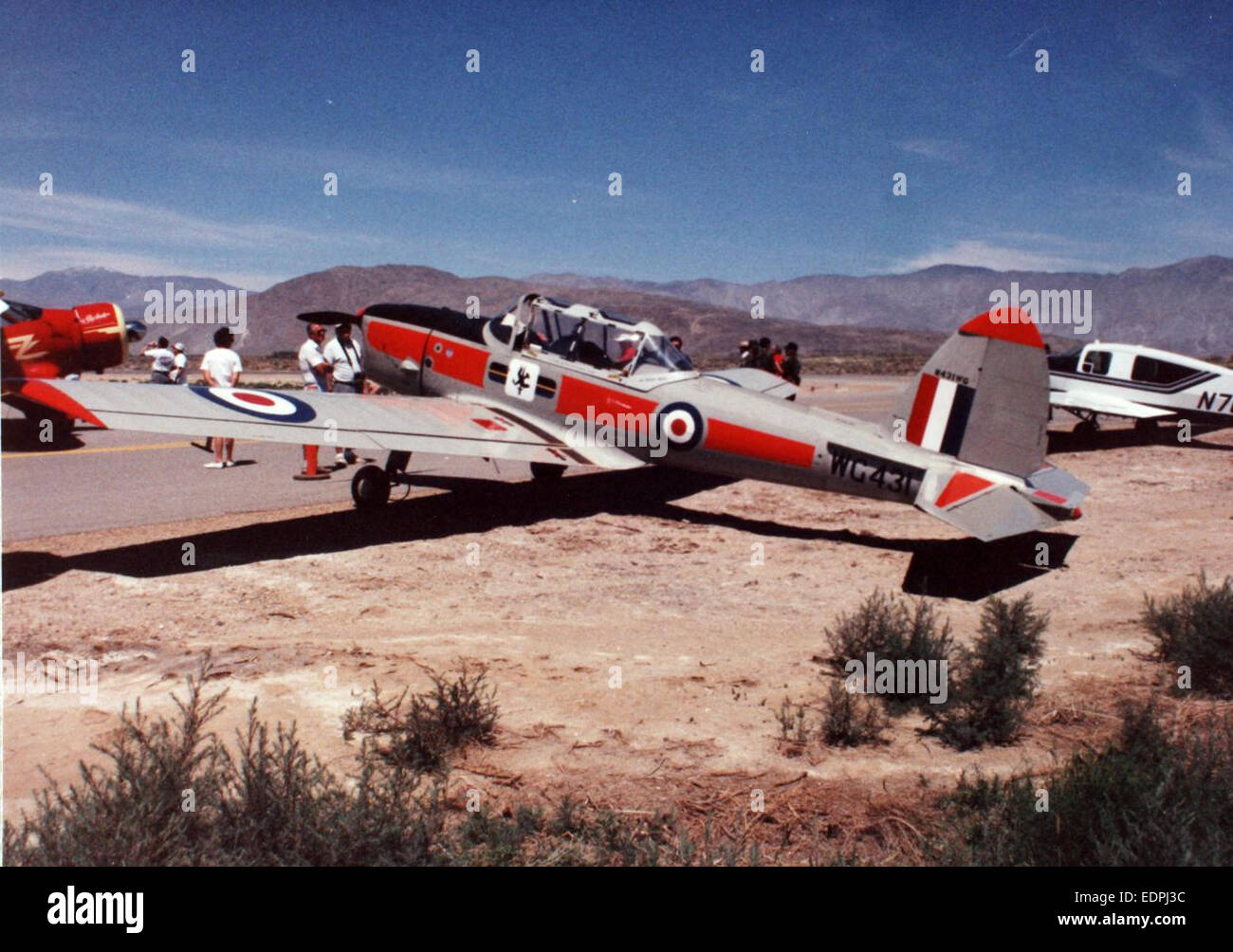 The De Havilland Chipmunk, seen here at Borrego Airport, is a classic ...