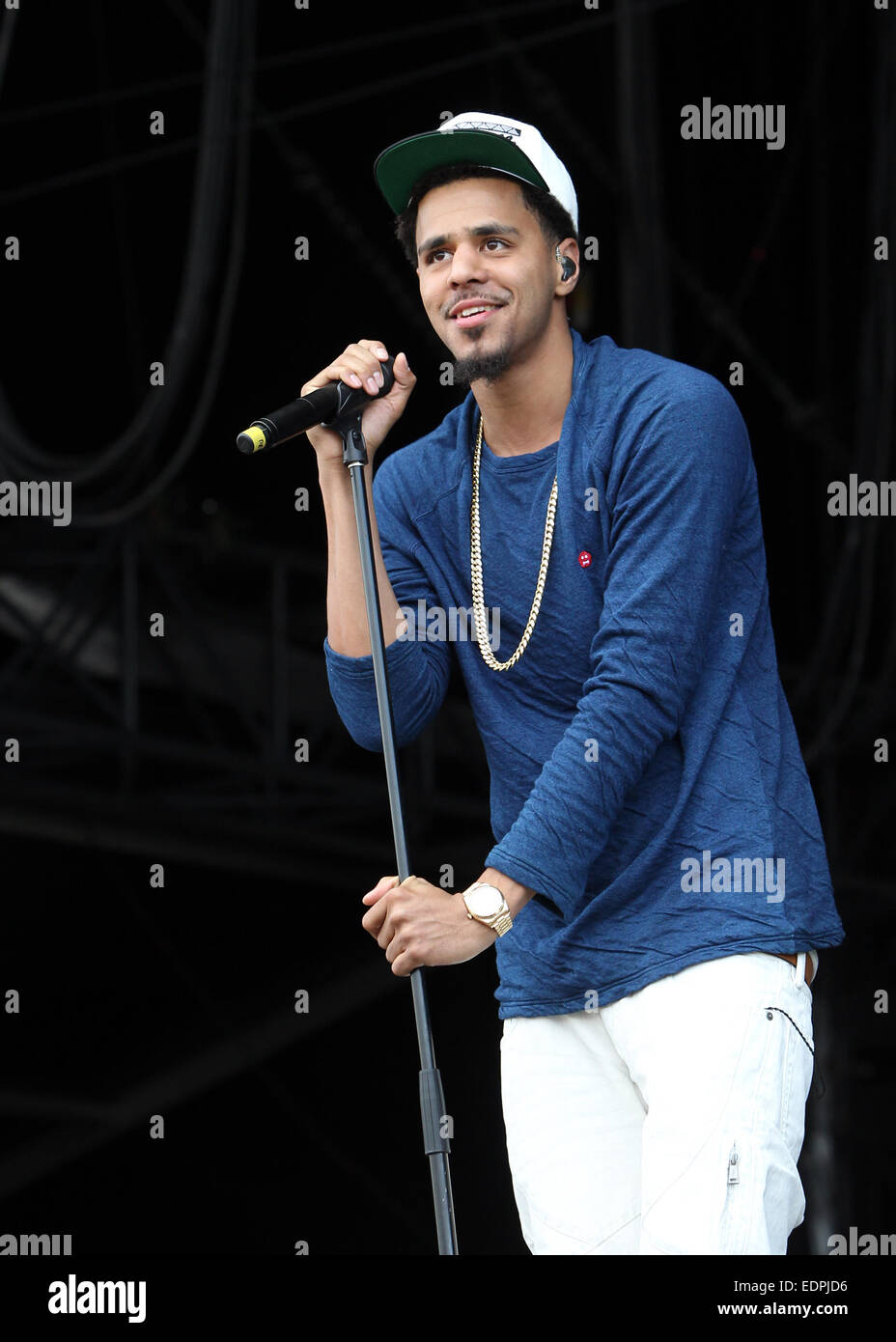 Wireless Festival 2014 - Day 3 - Performances - J. Cole Featuring: J ...