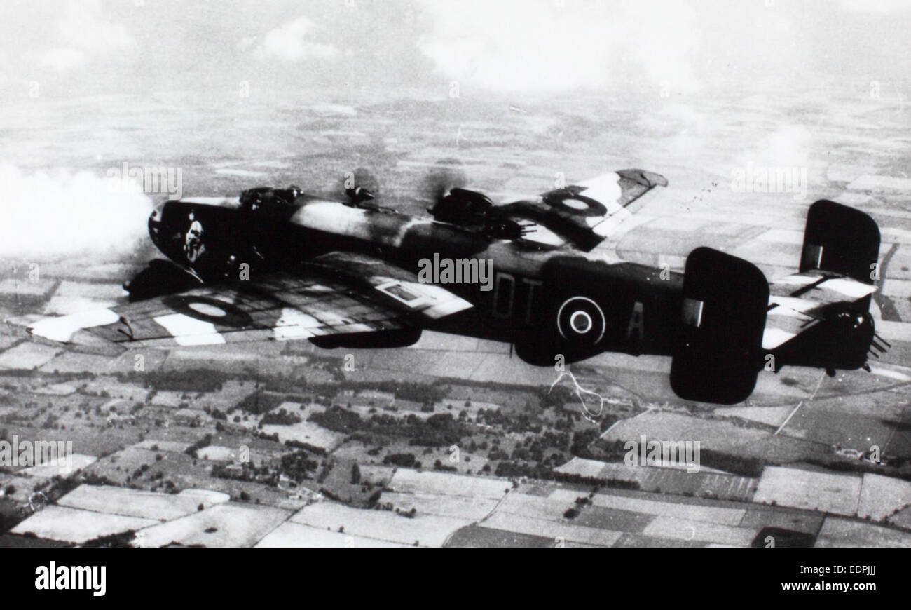 This photo features the Handley Page Halifax, a British bomber used ...