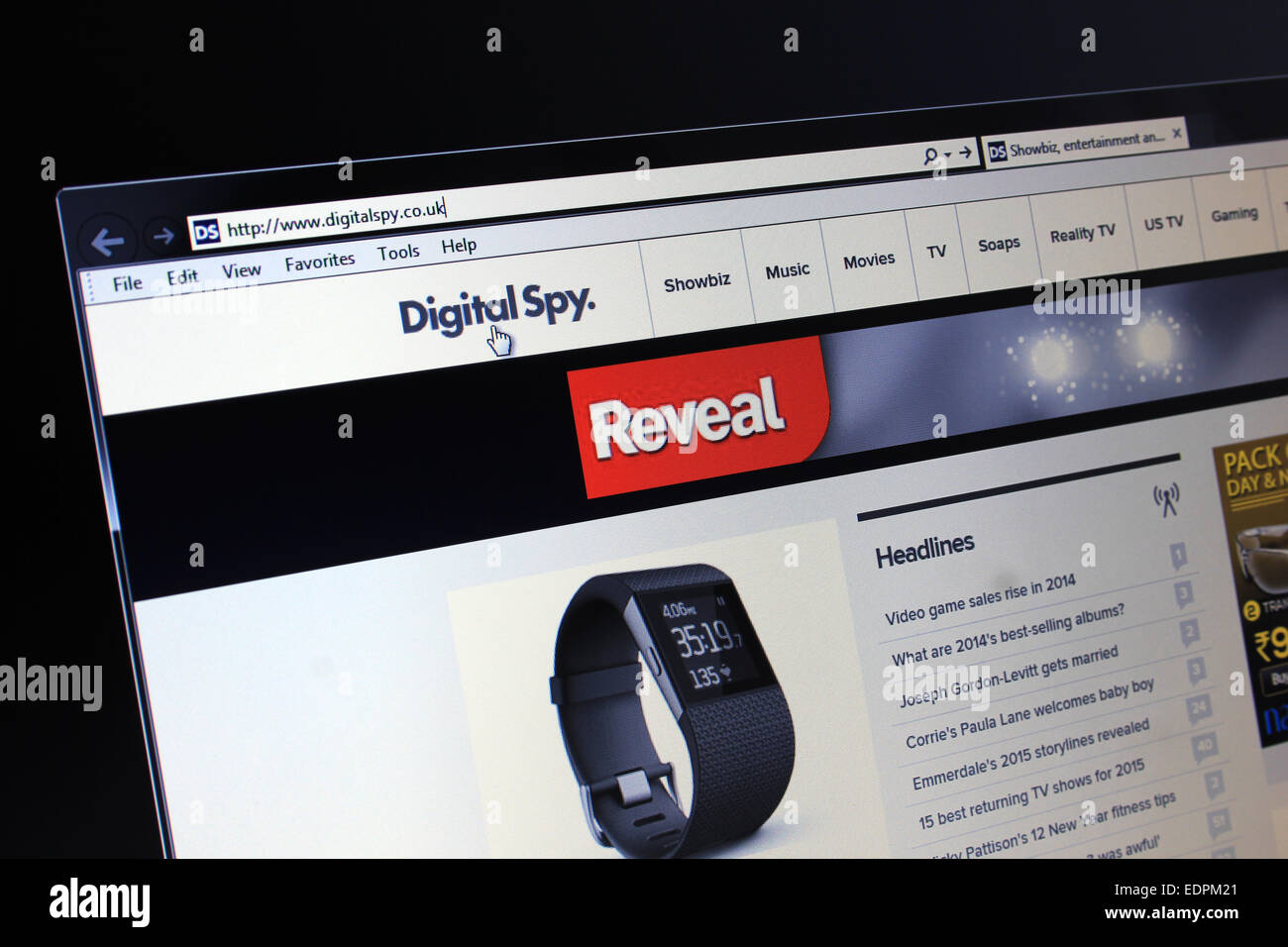Digital spy website hi-res stock photography and images - Alamy