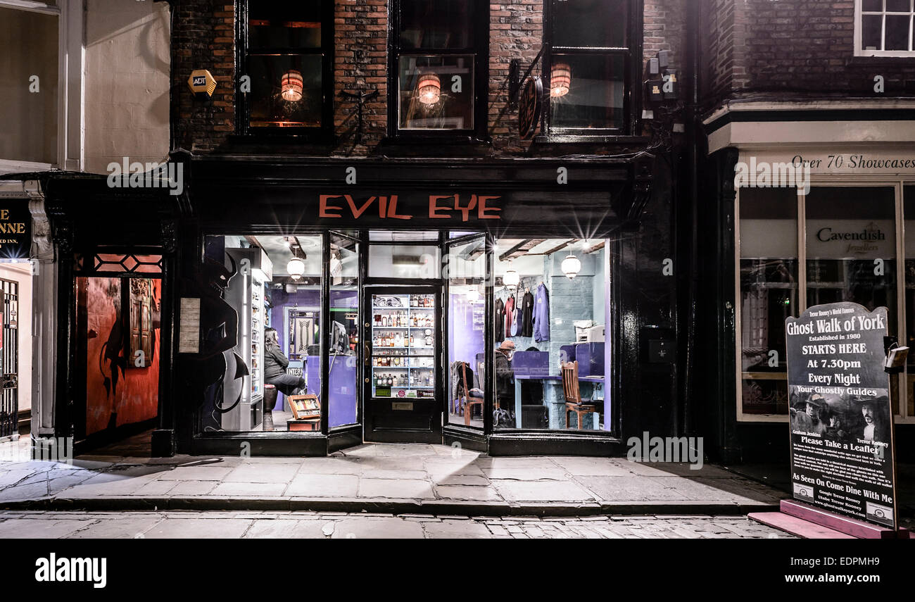 The "Evil Eye" bar pub off licence and internet cafe on Stonegate in ...