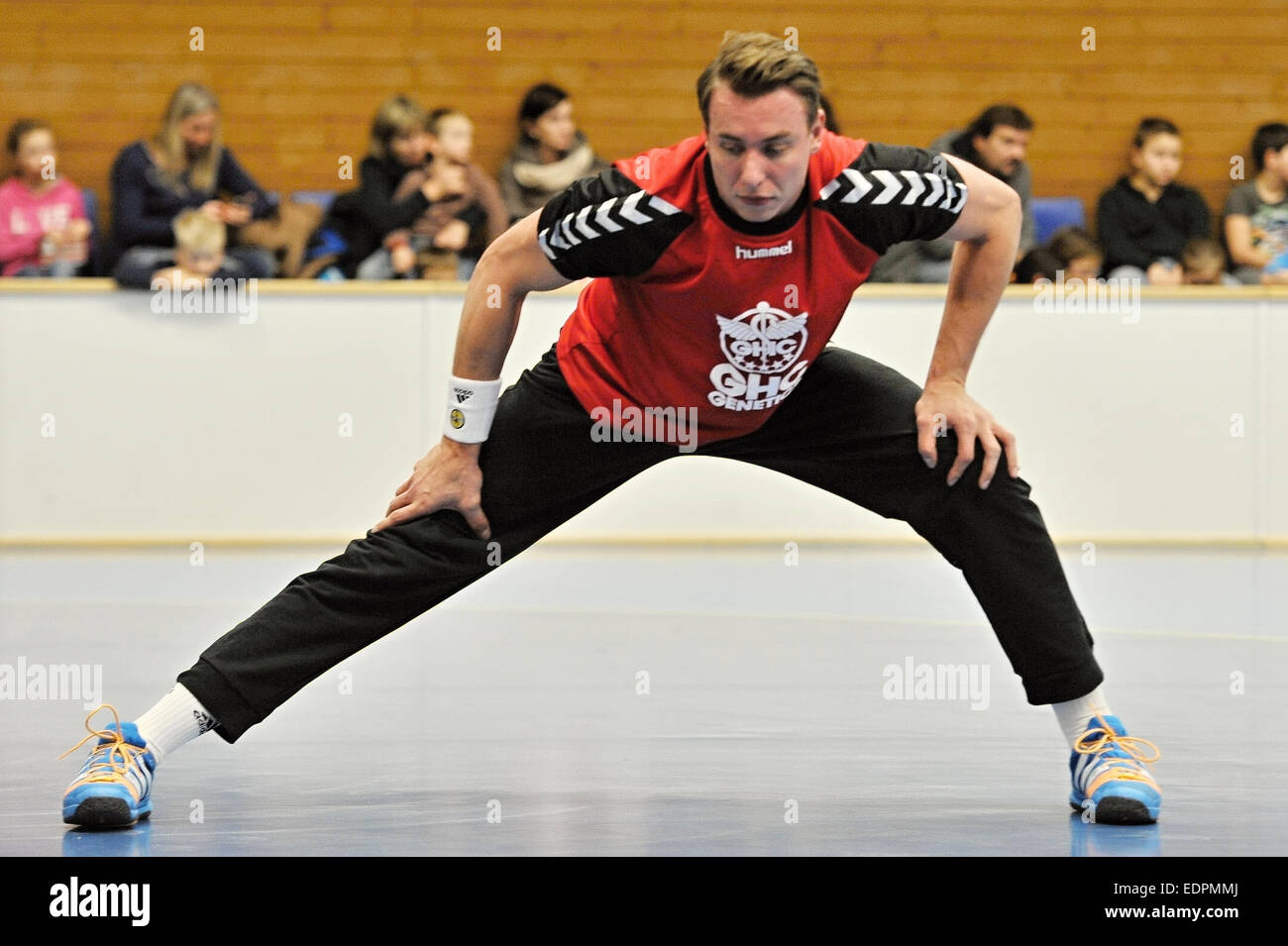 Czech handball player Filip Jicha trains together with Czech national ...
