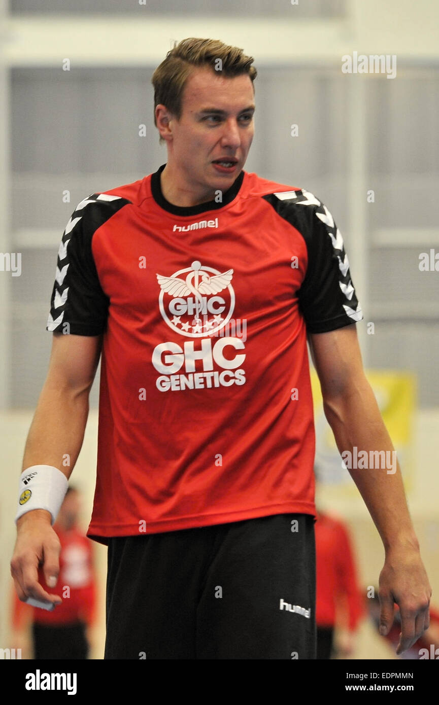Czech handball player Filip Jicha trains together with Czech national ...