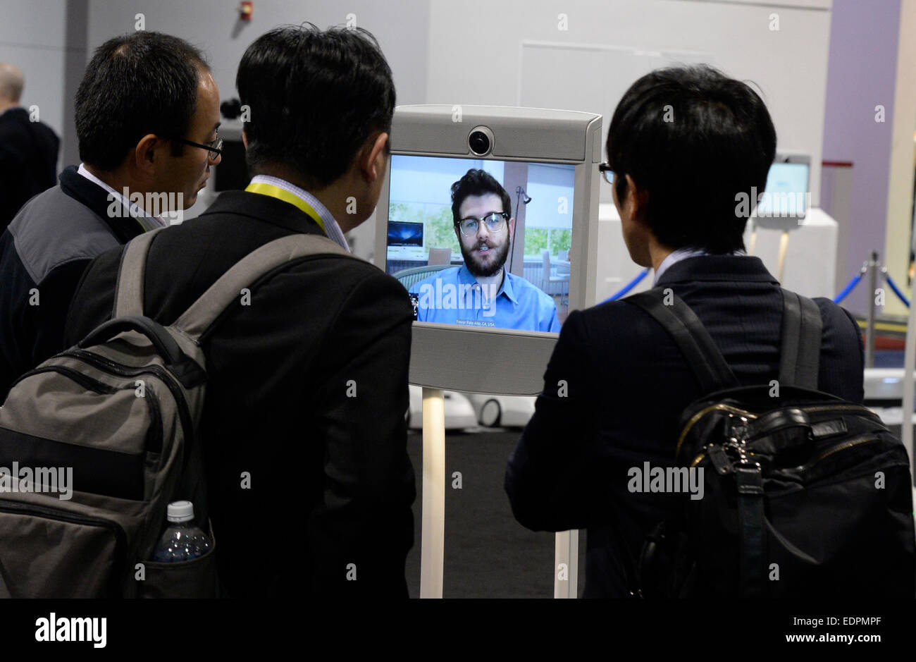 Jan 7, 2015. Las Vegas NV-USA. AEE shows their newest drones, during ...