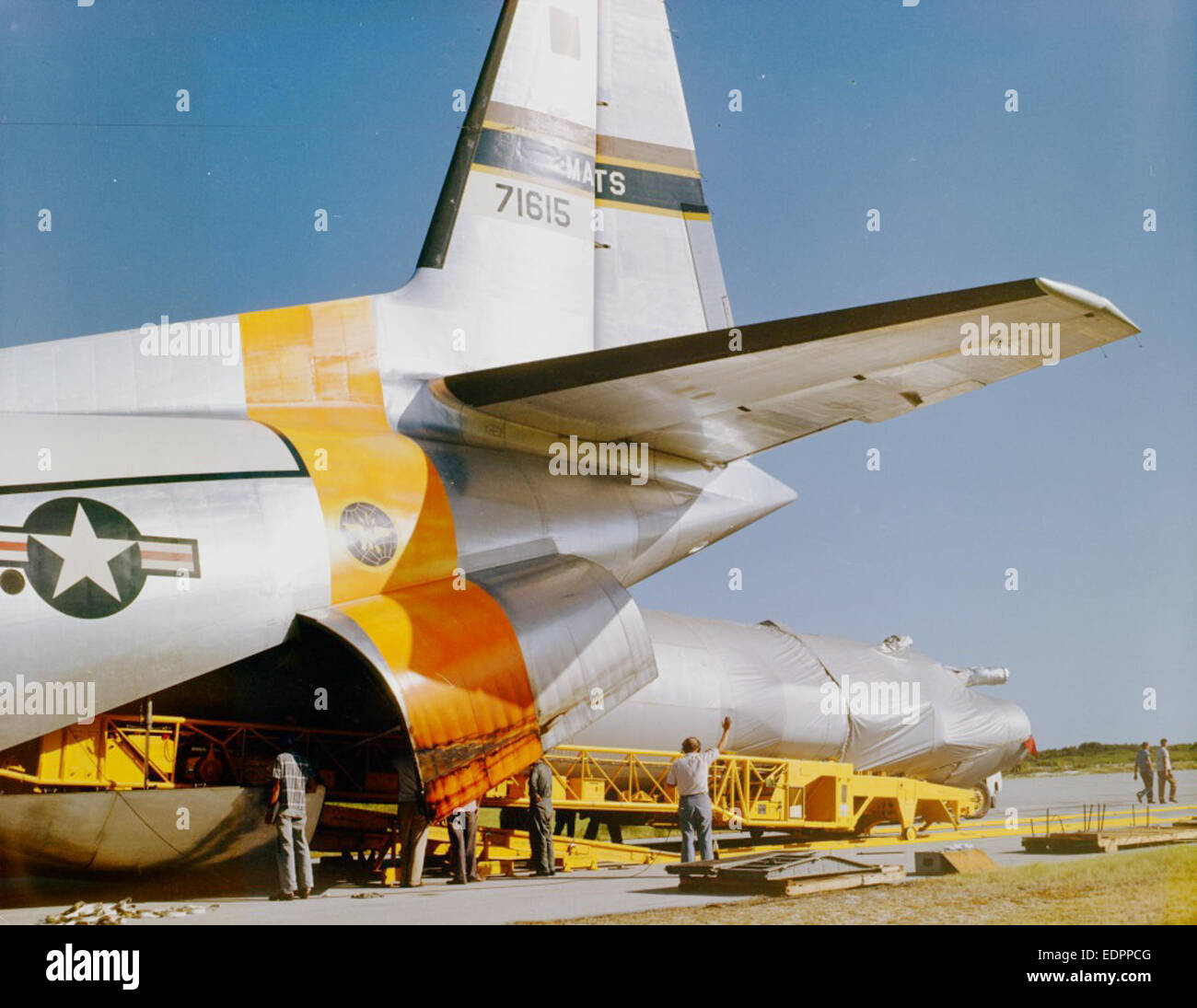 This official USAF photograph depicts the arrival of the Atlas-Able ...