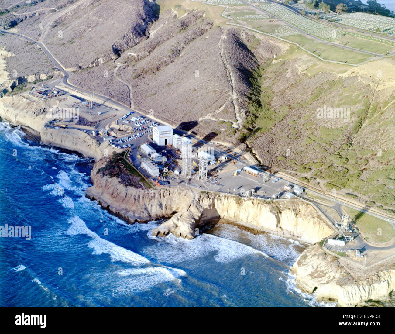 An aerial photograph taken on November 15, 1960, of the Atlas assembly ...
