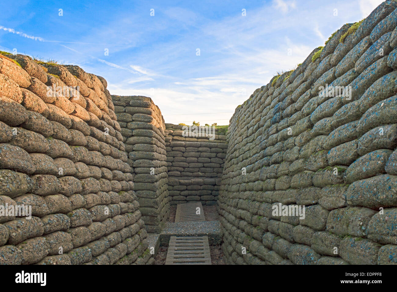 The trenches on battlefield of Vimy ridge France Stock Photo - Alamy