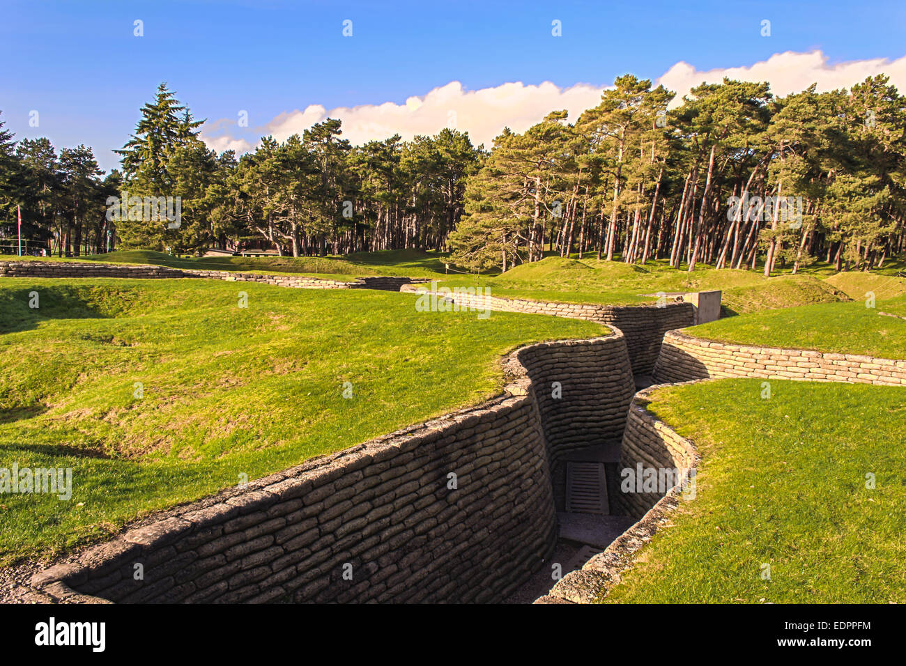 The trenches on battlefield of Vimy ridge France Stock Photo - Alamy