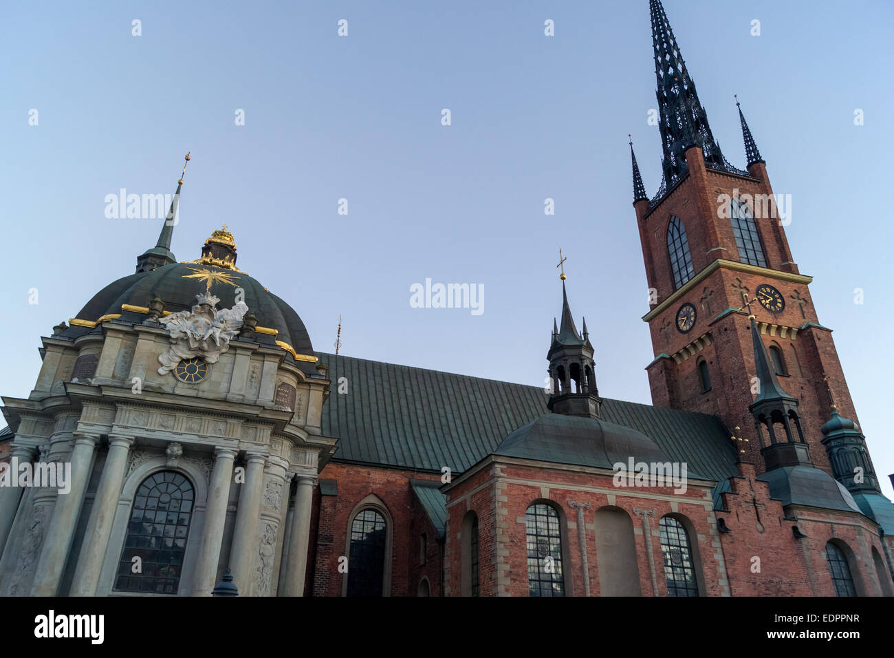 Riddarholmen Church (Riddarholmskyrkan) located on the island of ...