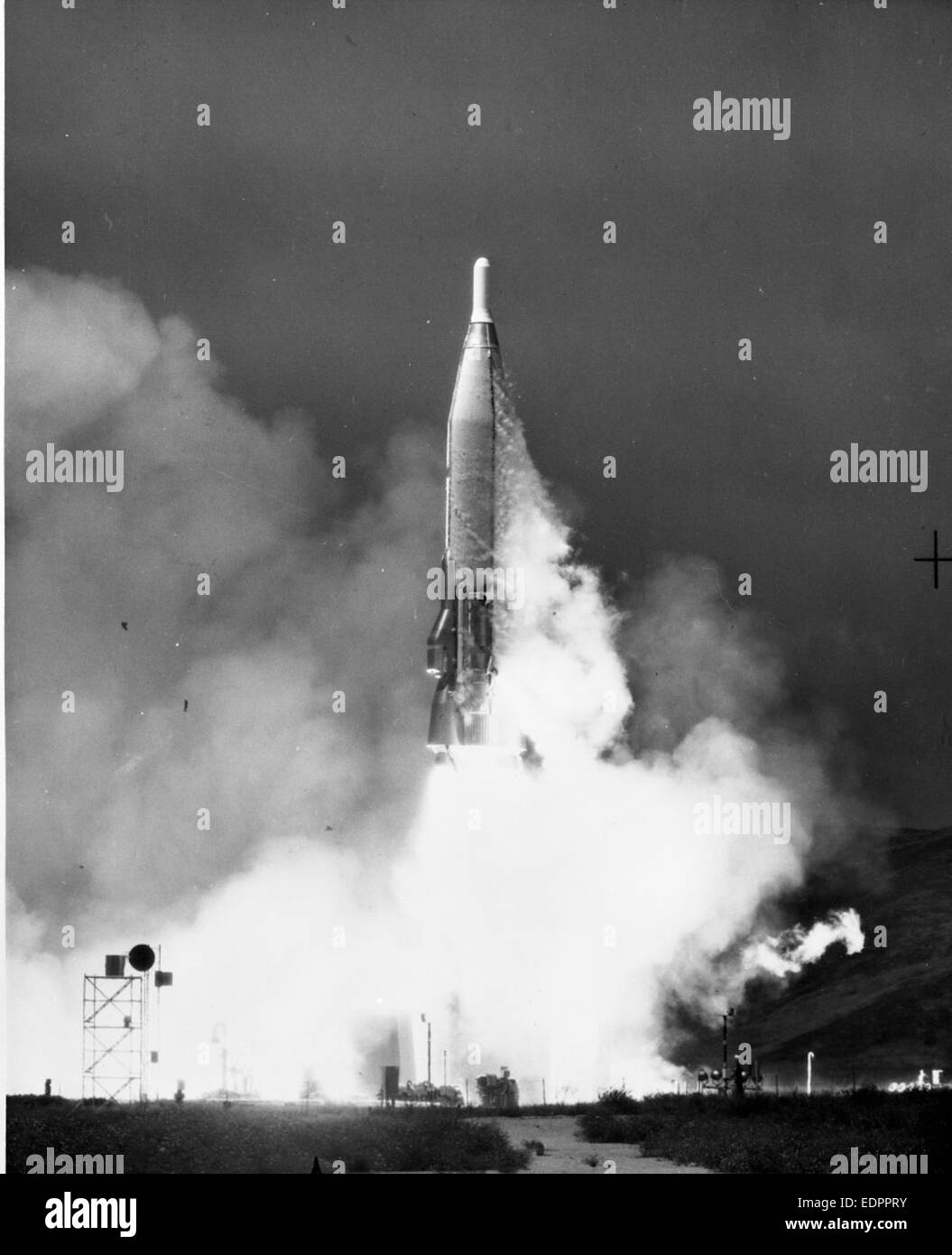 This image captures the launch of an Atlas Intercontinental Ballistic ...