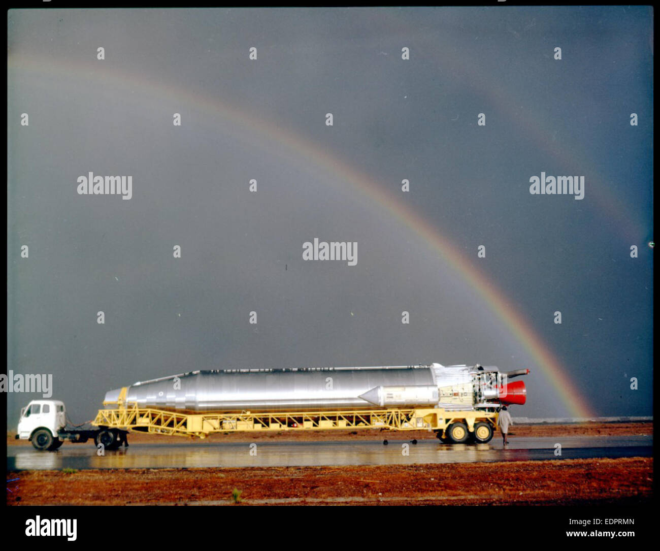 Atlas with rainbow--'Missile Moves binder; 93D; 10-11-61; rainbow ...