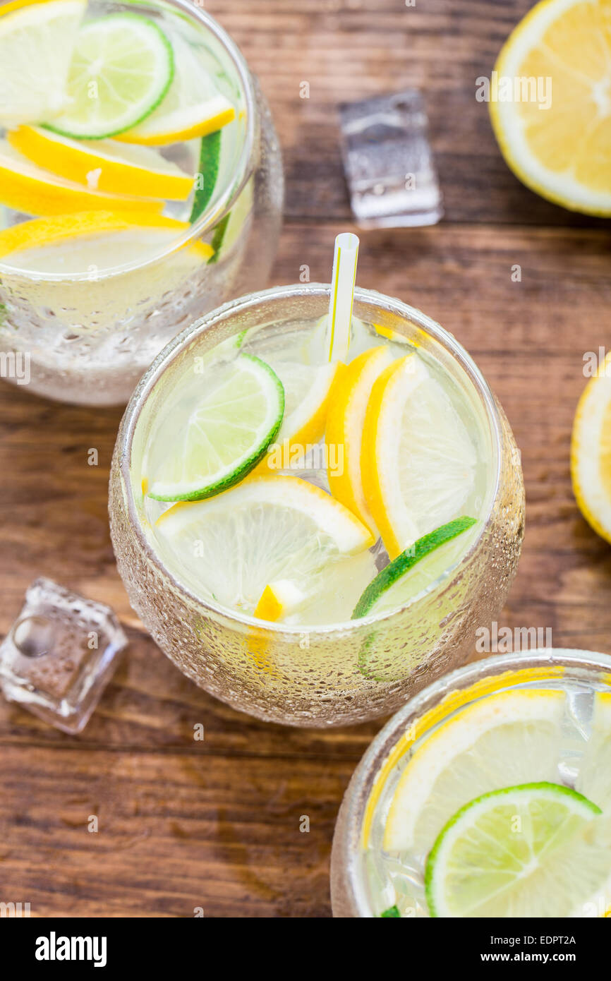 Cold fresh lemonade Stock Photo - Alamy