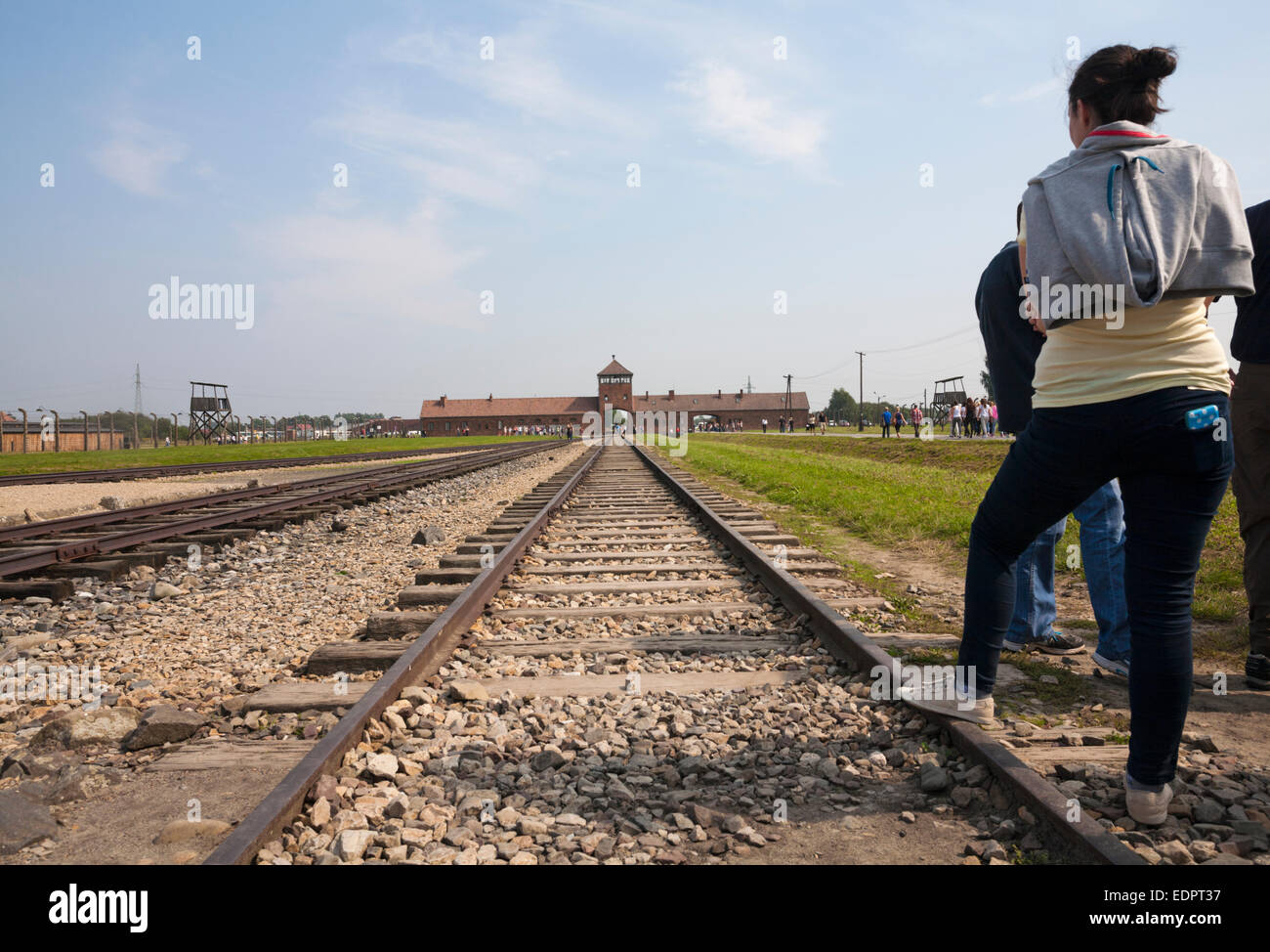 Auschwitz concentration camp train hi-res stock photography and images ...