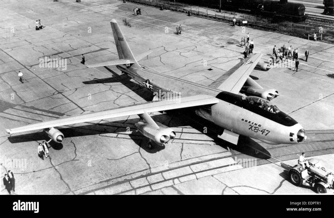 The Boeing XB-47, with registration number 46-065, is a pioneering jet ...