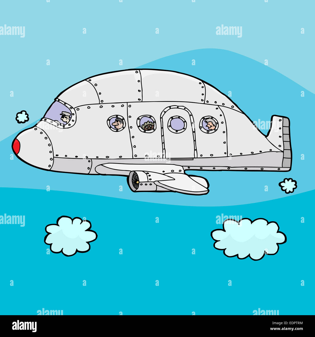 Cartoon airplane hi-res stock photography and images - Alamy