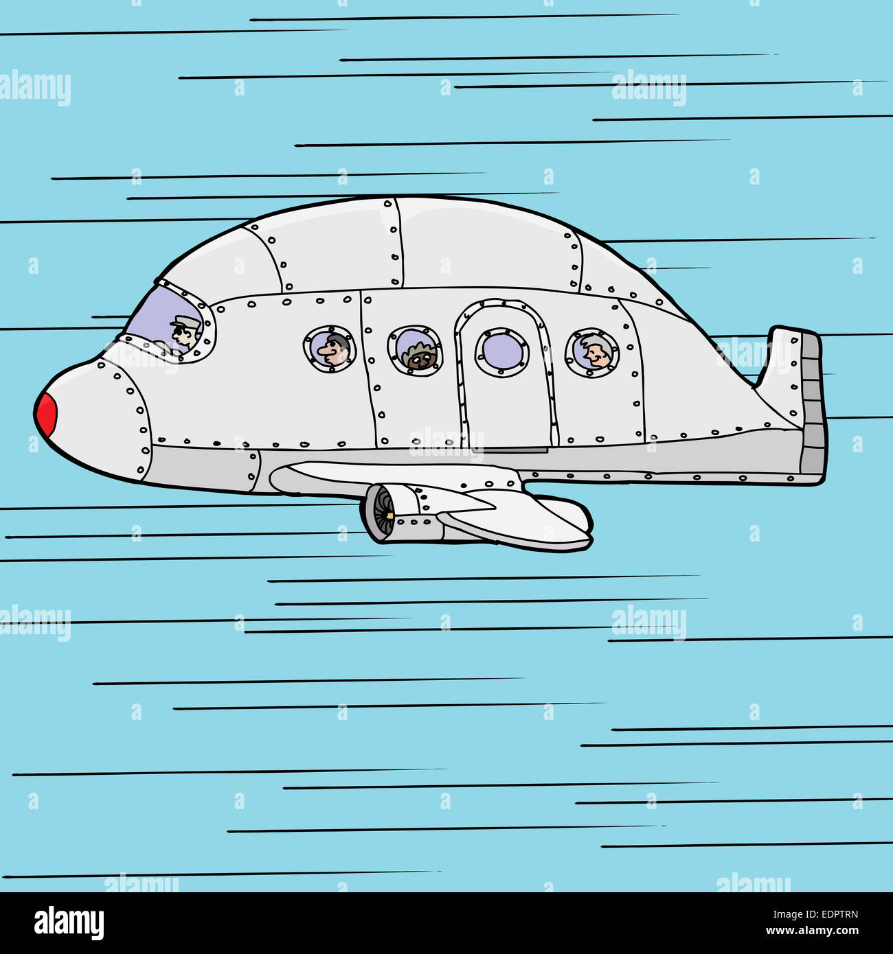 Cartoon airplane hi-res stock photography and images - Alamy