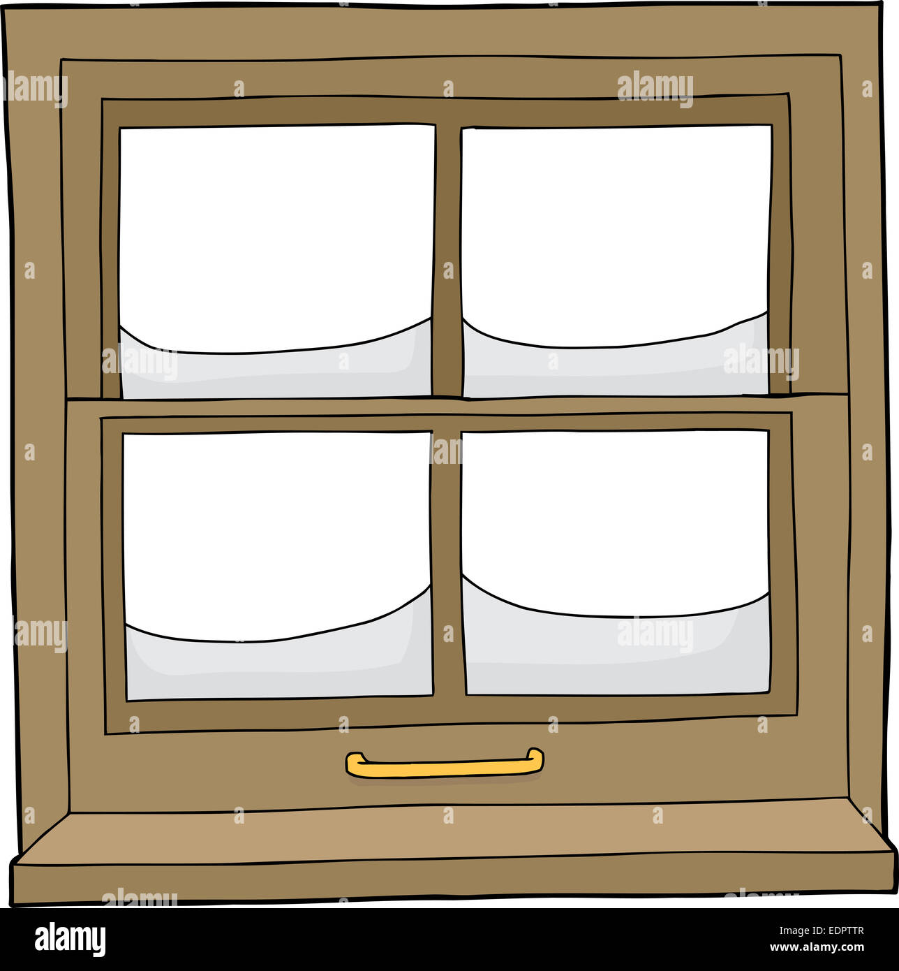 Window frame with snow piles over isolated background Stock Photo - Alamy