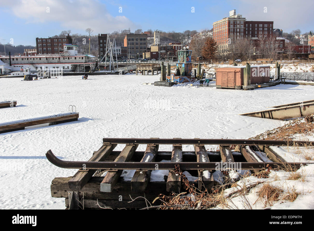 Dubuque ice harbor hi-res stock photography and images - Alamy