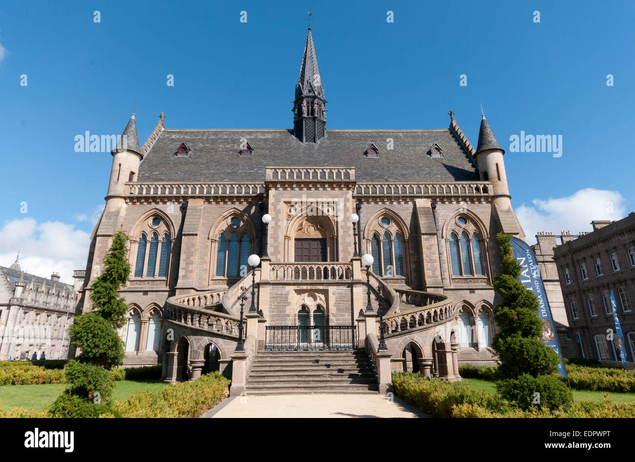 mcmanus museum steps tayside dundee Stock Photo - Alamy