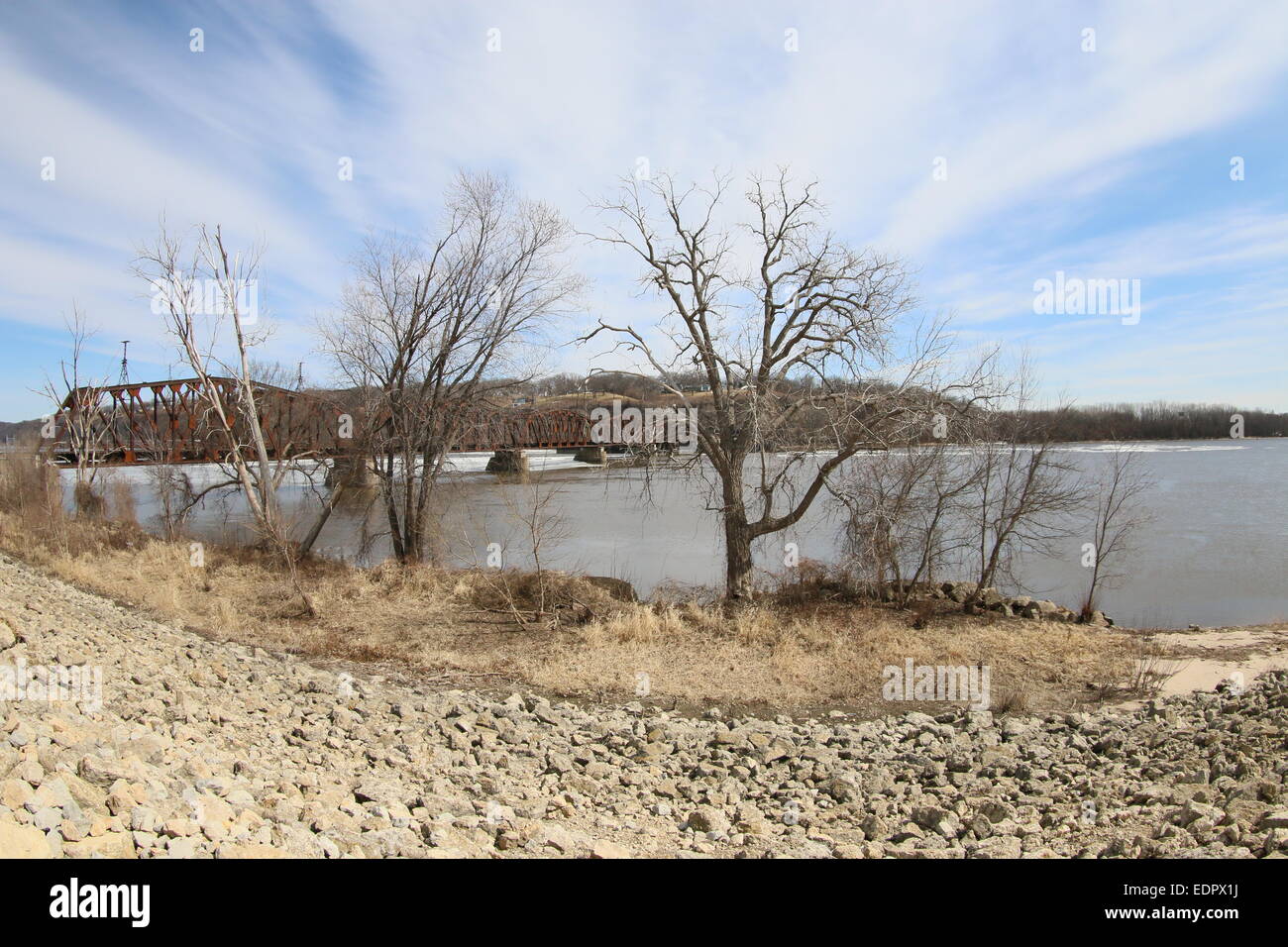 Dubuque railroad bridge hi-res stock photography and images - Alamy