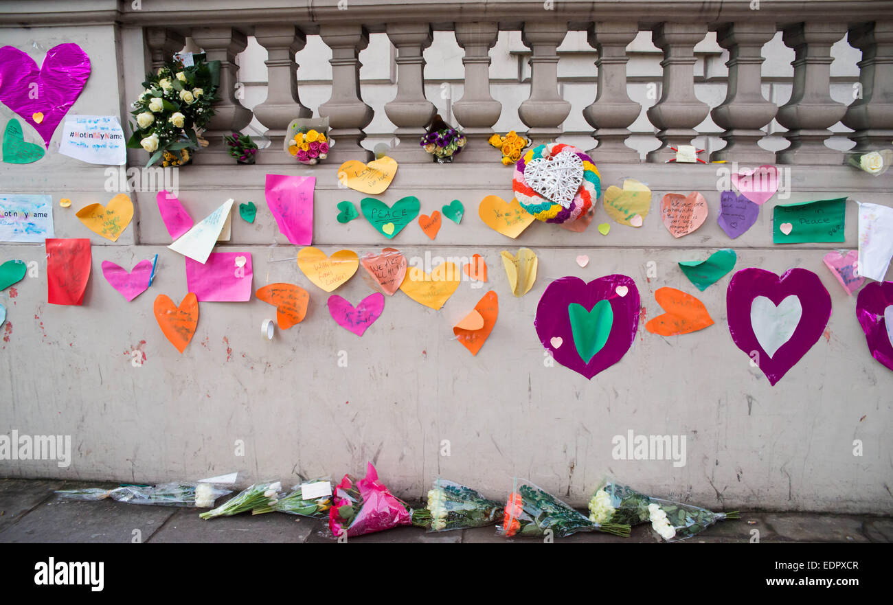 Extra security at the French embassy after yesterday's terrorist attack ...