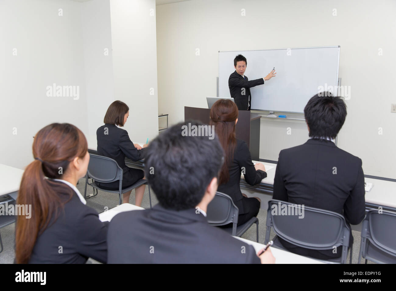 Business People Giving Presentation Stock Photo - Alamy