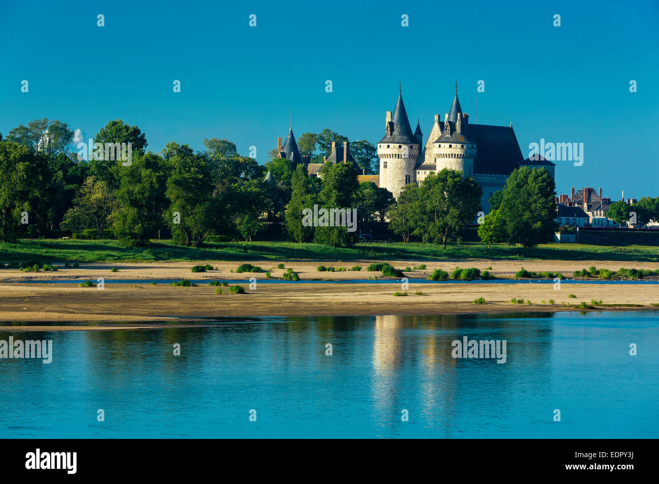 The Sully's Castle, Sully Sur Loire, Loiret, Centre, France Stock Photo ...