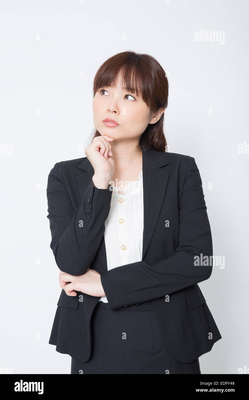 Smile thinking hi-res stock photography and images - Alamy