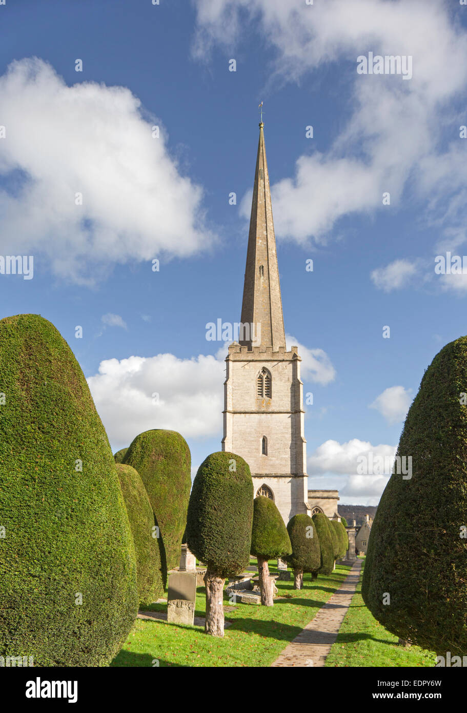 St Mary's Parish Church Painswick, Gloucestershire, England, UK Stock ...