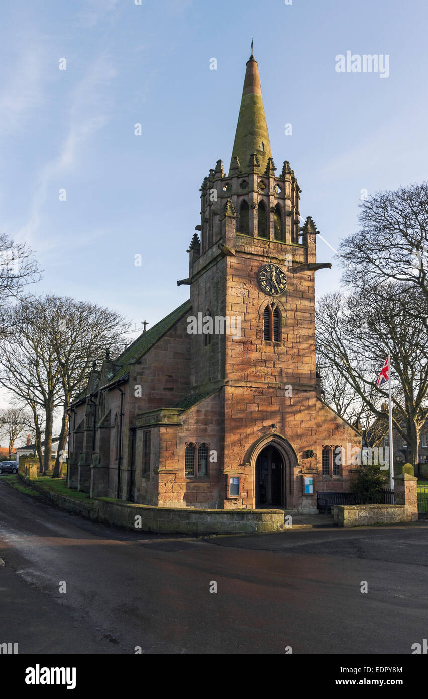 Anglican church of St Ebba in Beadnell Village, Northumberland, UK ...