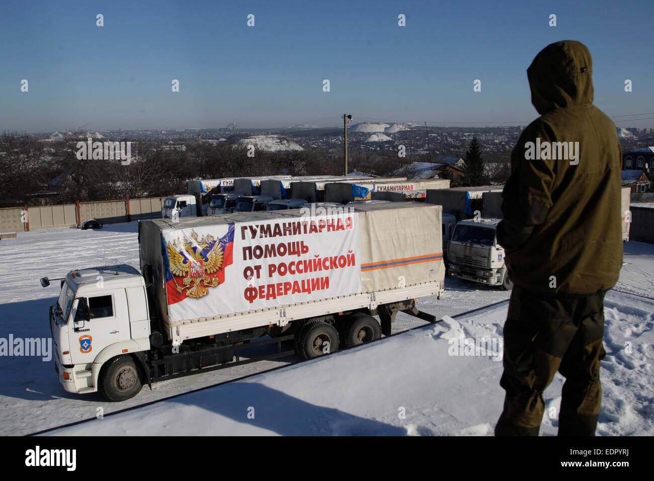 Russian truck convoy hi-res stock photography and images - Alamy