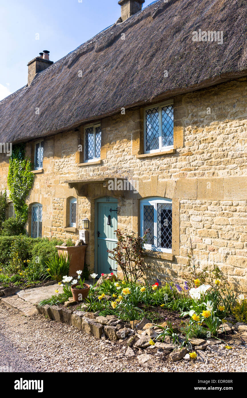 Charming pretty thatched cottage, thatching, leaded light windows ...