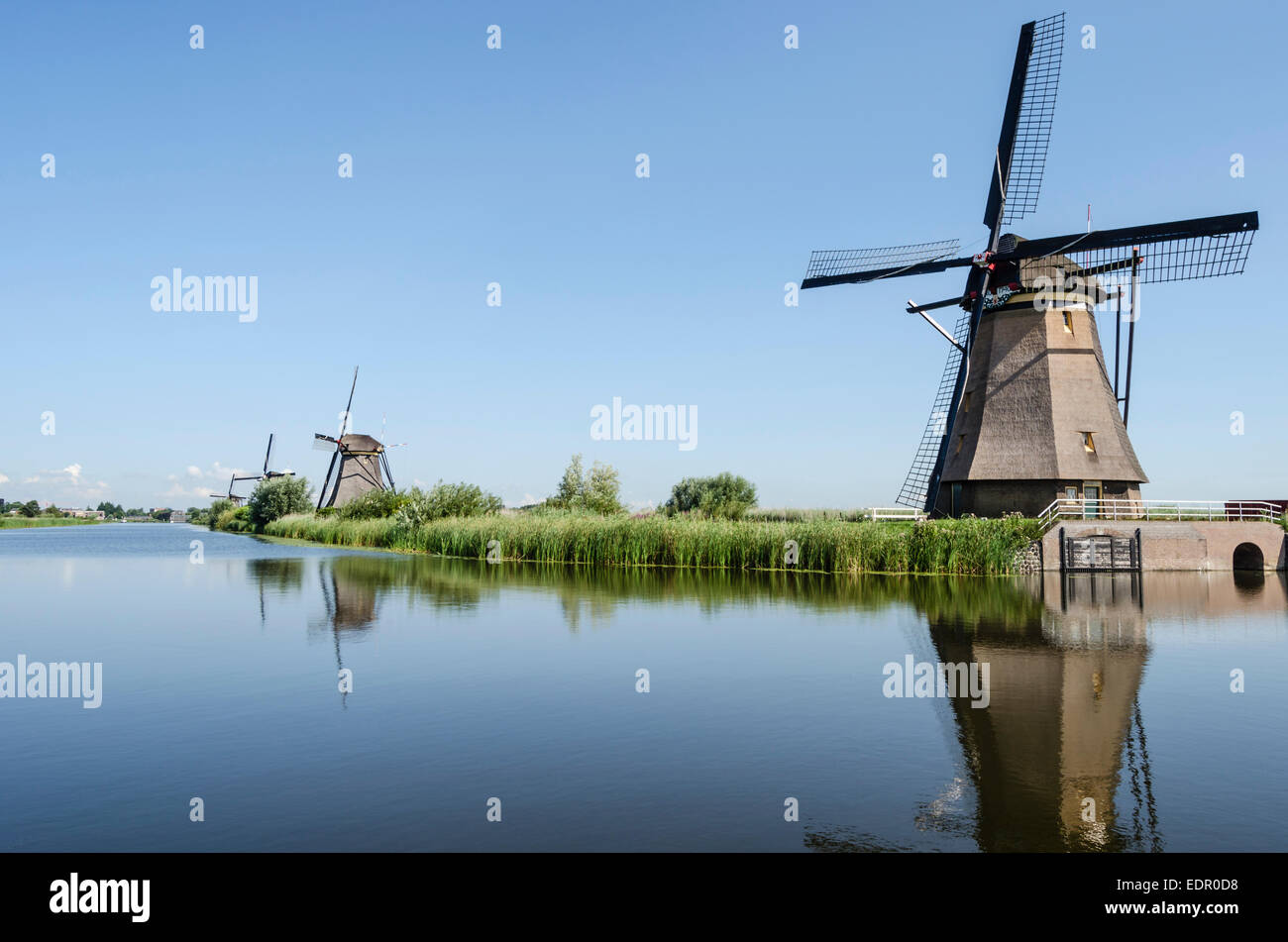 Kinderdijk Windmill, Netherlands Stock Photo - Alamy