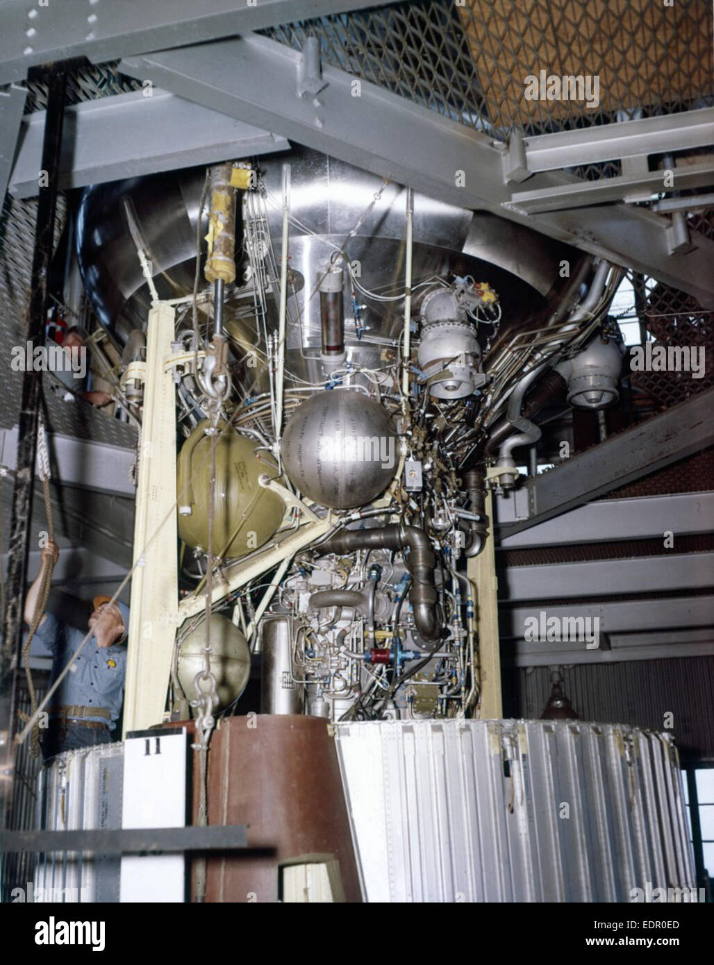 Photograph of a drop test conducted on June 19, 1959, as part of the ...