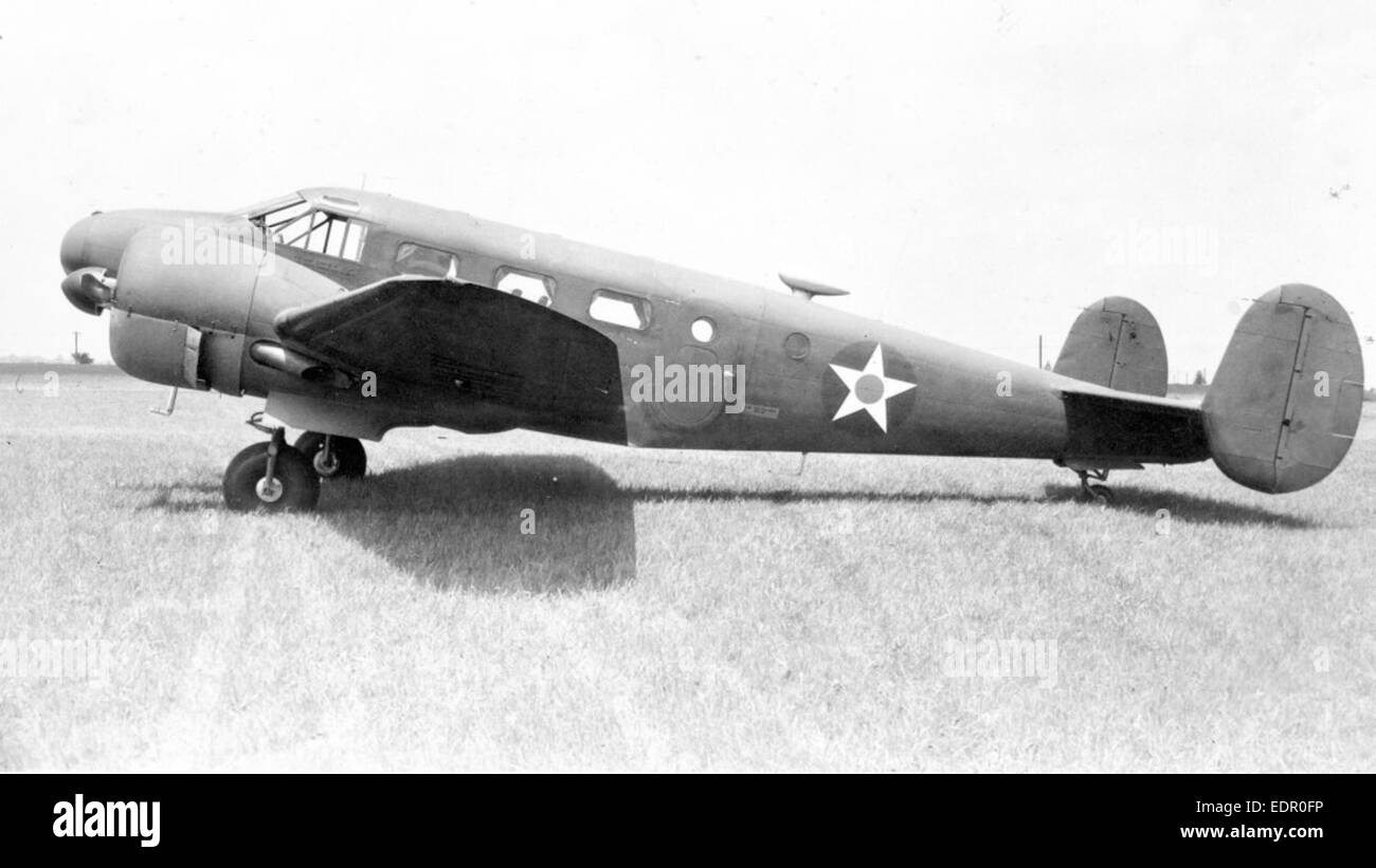 The Beechcraft C-45A Expeditor is a military transport aircraft that ...