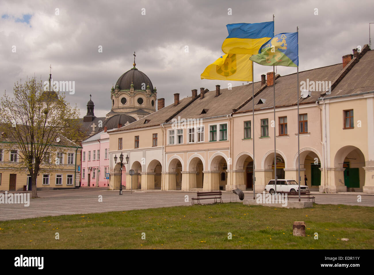 Quiet and calm town in western Ukraine Stock Photo - Alamy
