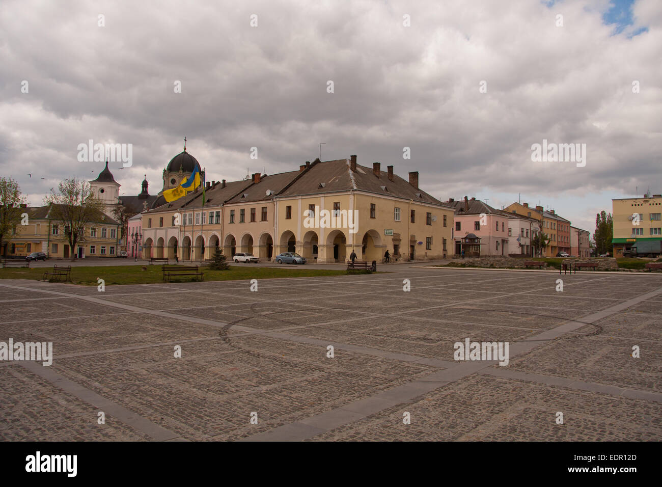 Quiet and calm town in western Ukraine Stock Photo - Alamy