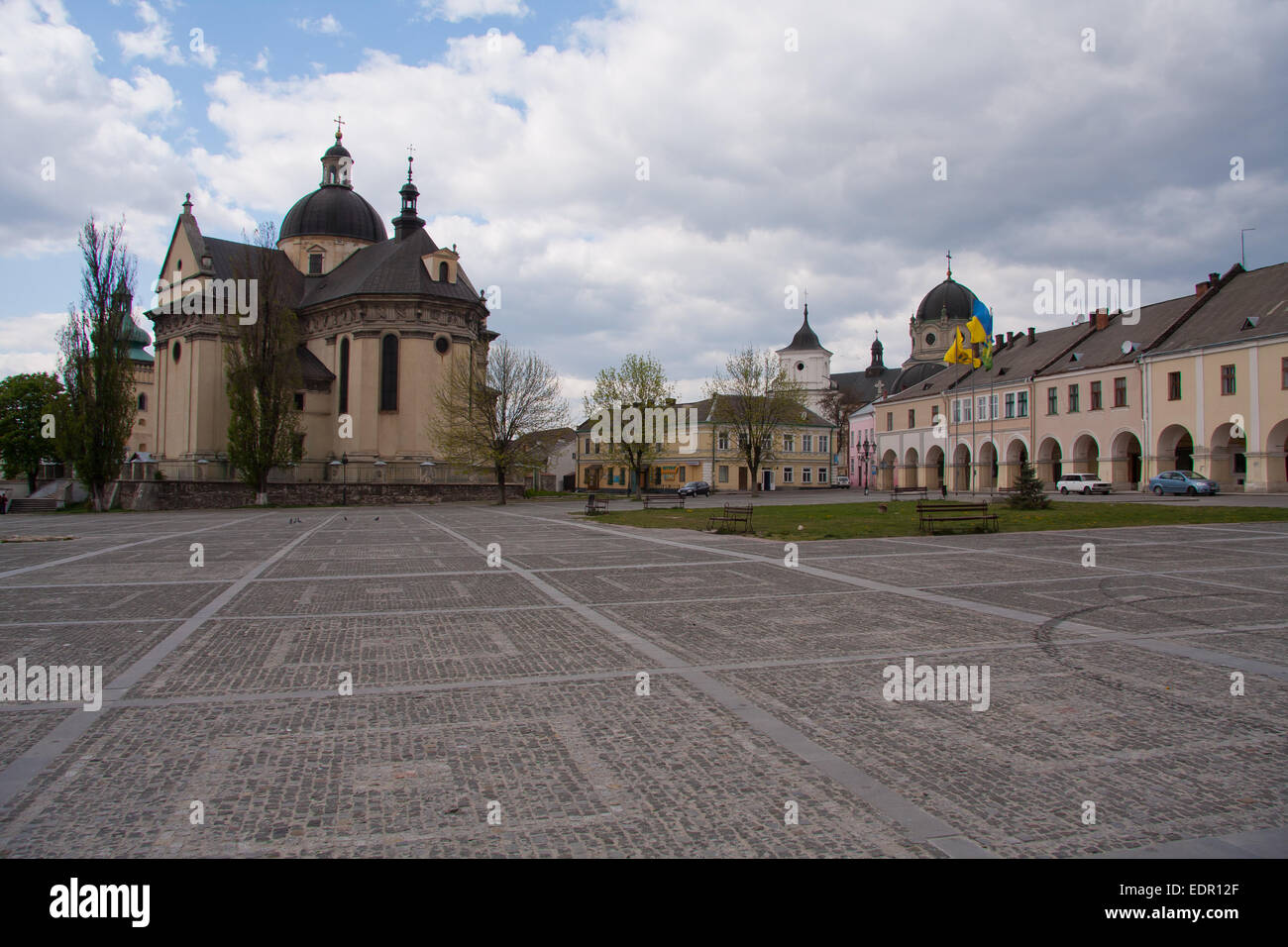 Quiet and calm town in western Ukraine Stock Photo - Alamy