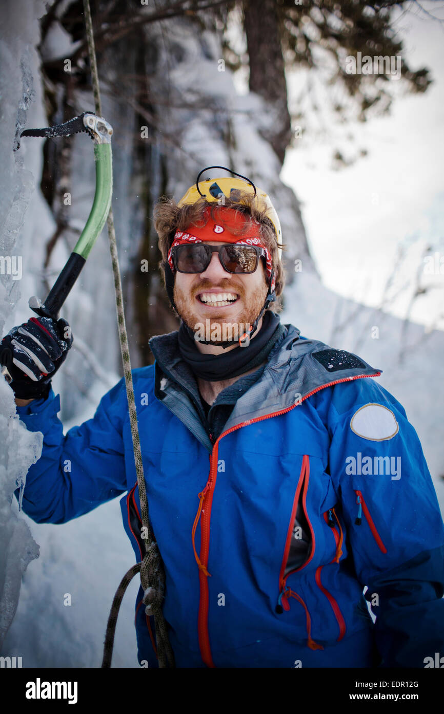 Ice portrait climber hi-res stock photography and images - Alamy