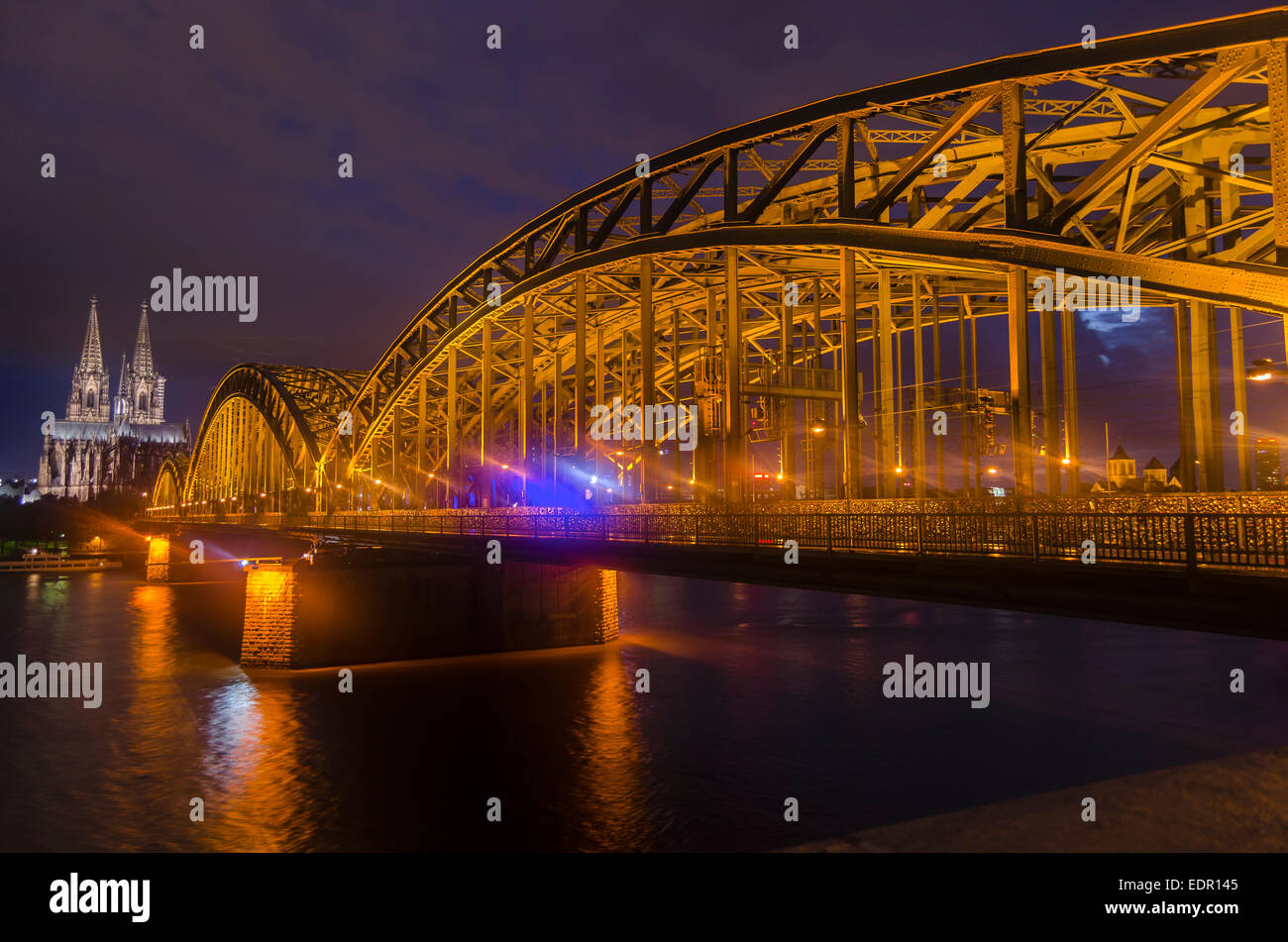Night View of Cologne Cathedral, Germany Stock Photo - Alamy