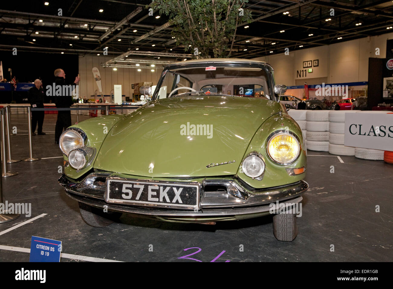 A 1961 Citroen DS 1d19 on show at the London Classic car show Excel ...