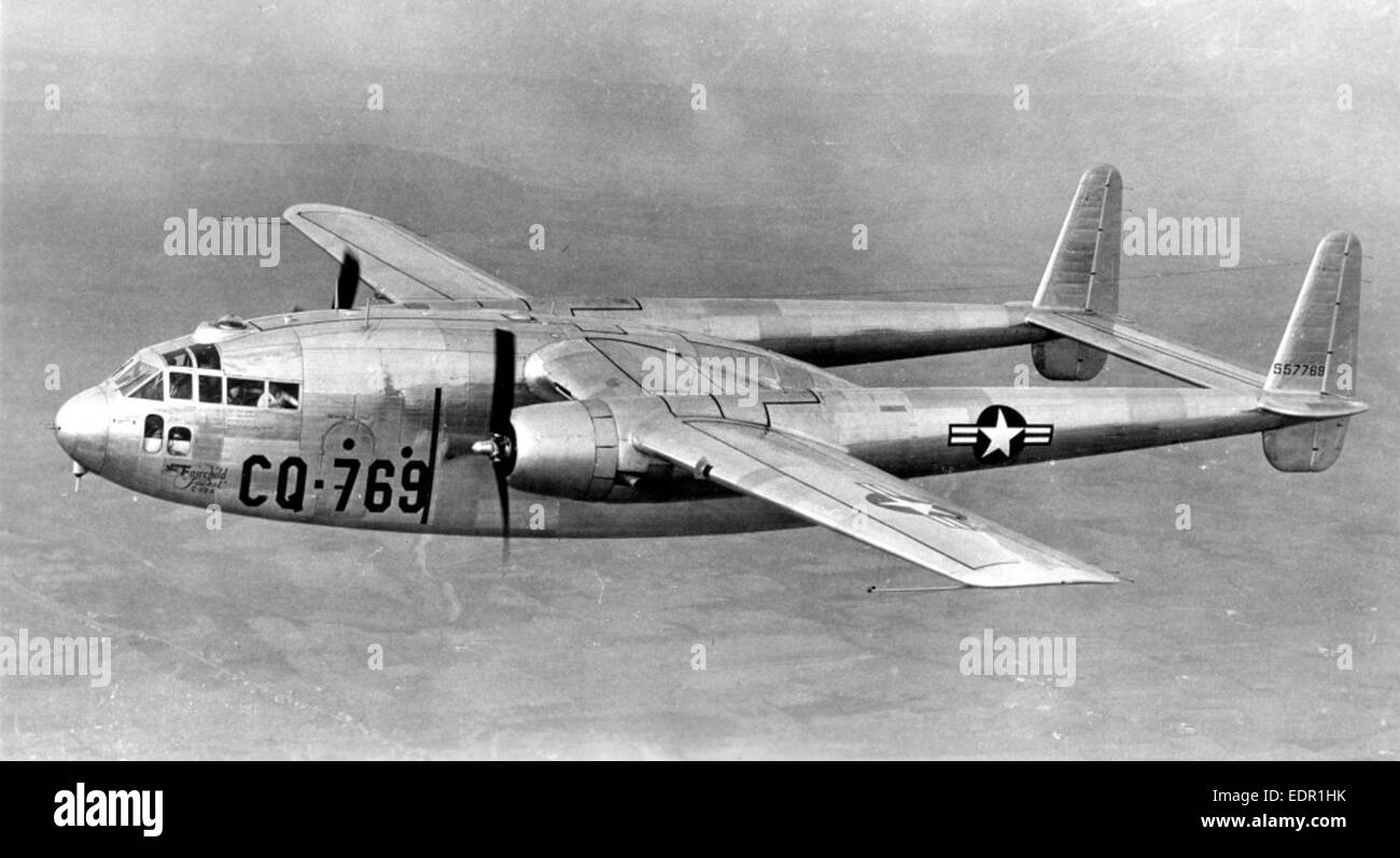 Photograph of the Fairchild C-119A Flying Boxcar, registration 45-57769 ...