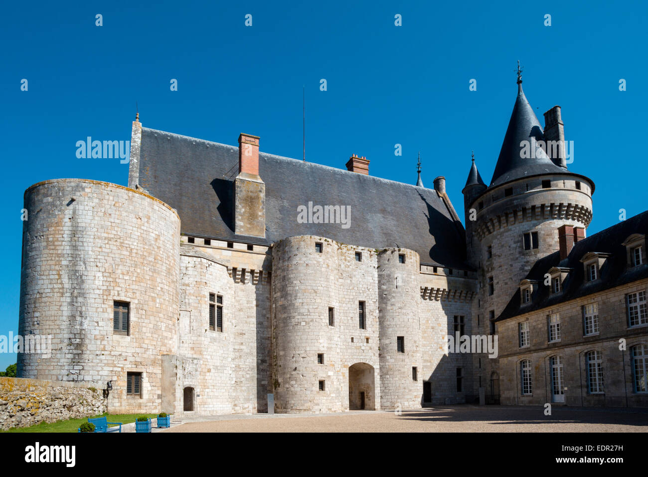 The Sully's Castle, Sully Sur Loire, Loiret, Centre, France Stock Photo ...