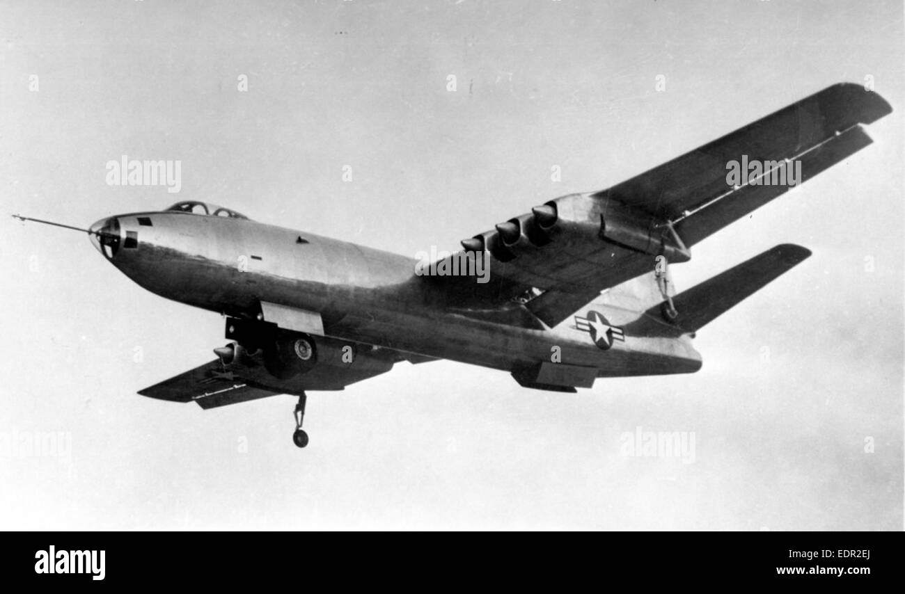 Photograph of the Martin XB-48, an experimental jet bomber from the ...