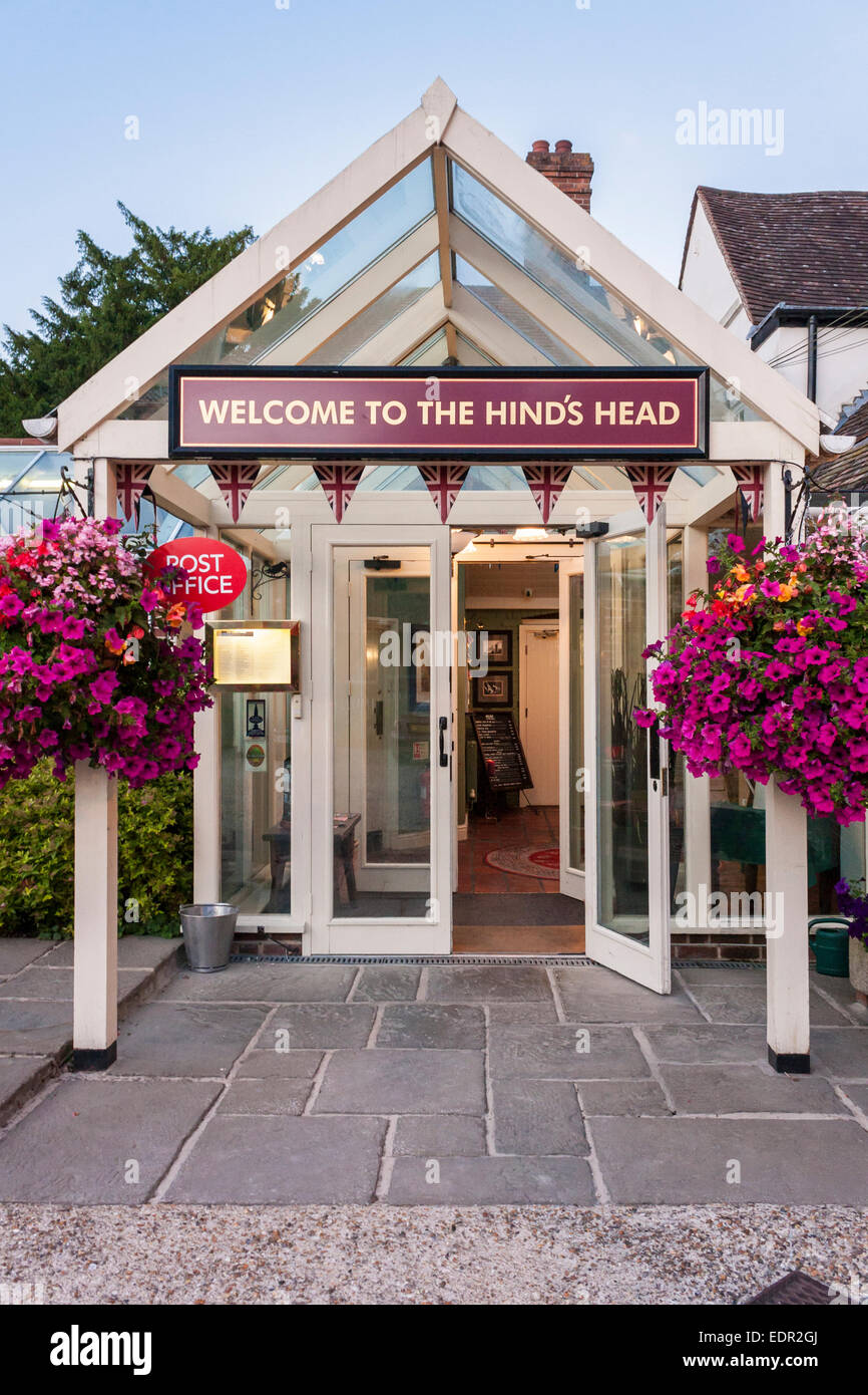 A semi-rural pub also used as a post office. Aldermaston, Berkshire ...